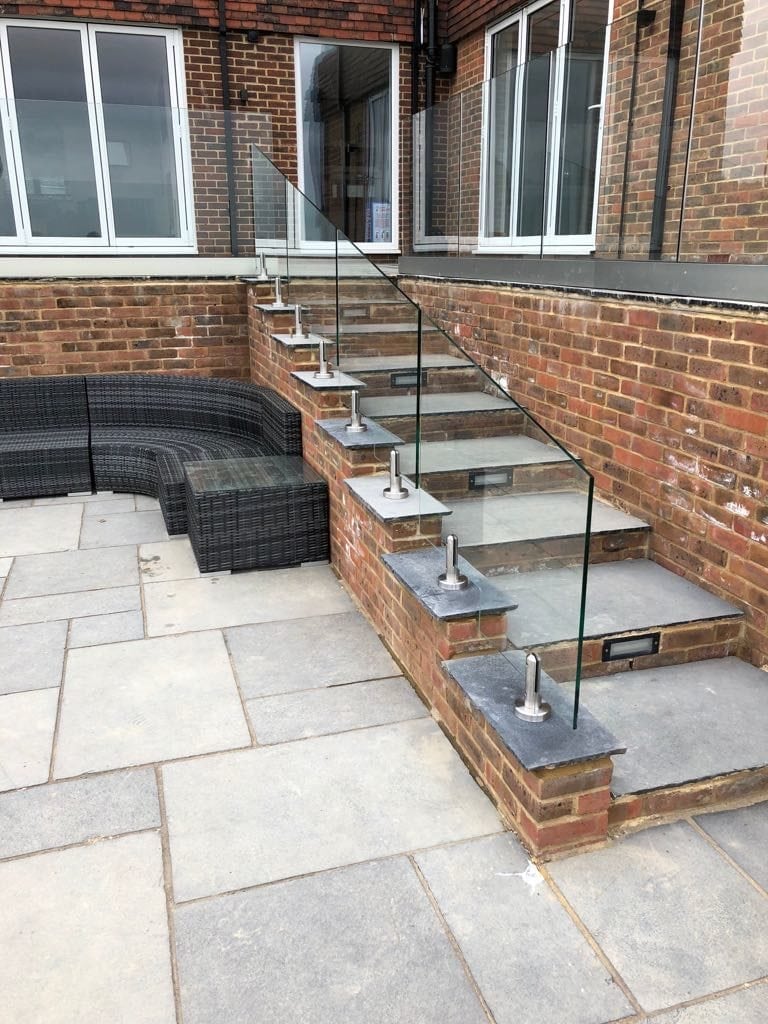 Glass Button Fixed Juliet Balcony - Balustrade Superstore